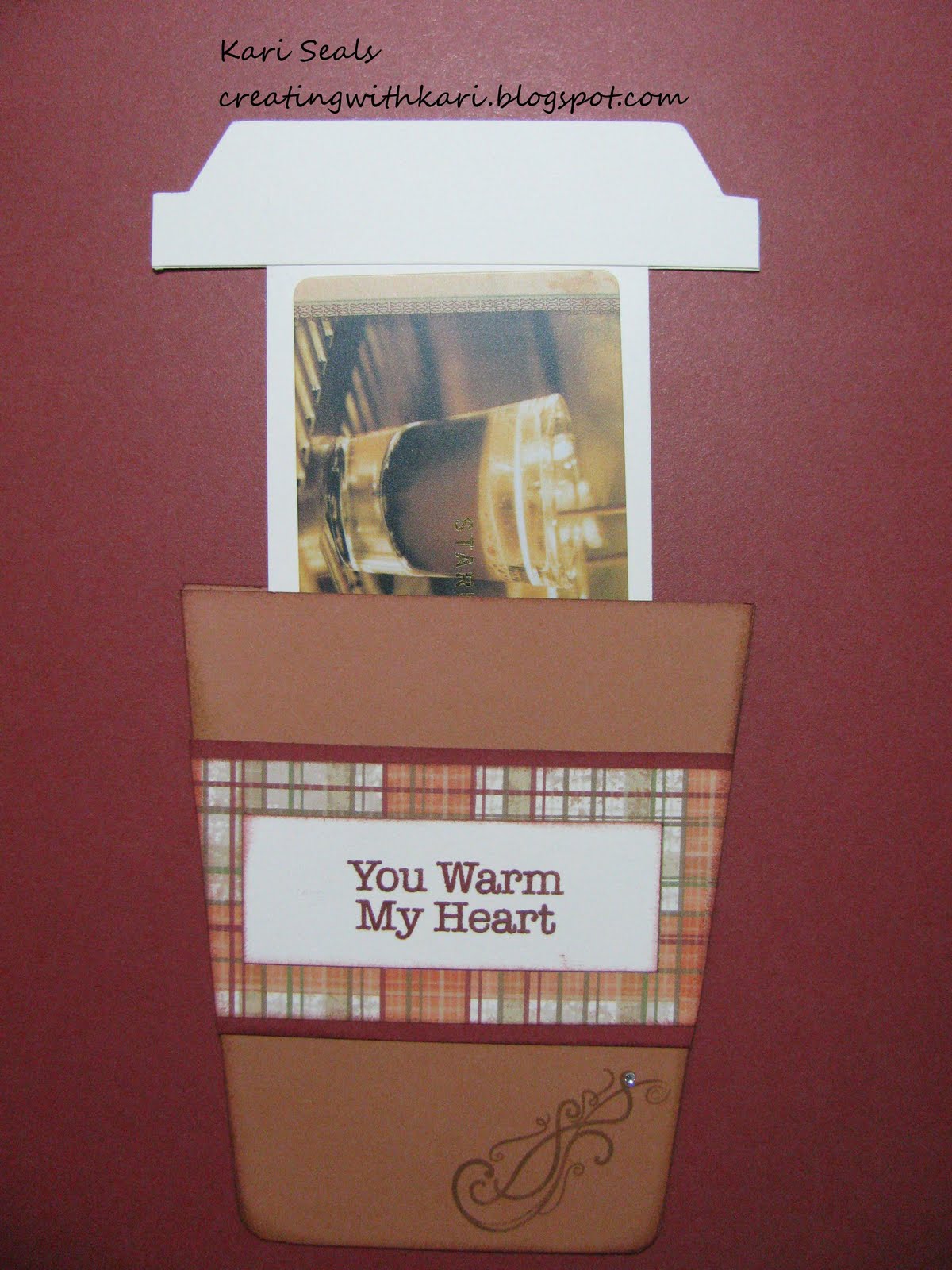 Creating with Kari: Blogtoberfest Week 2 Cup card Tutorial.