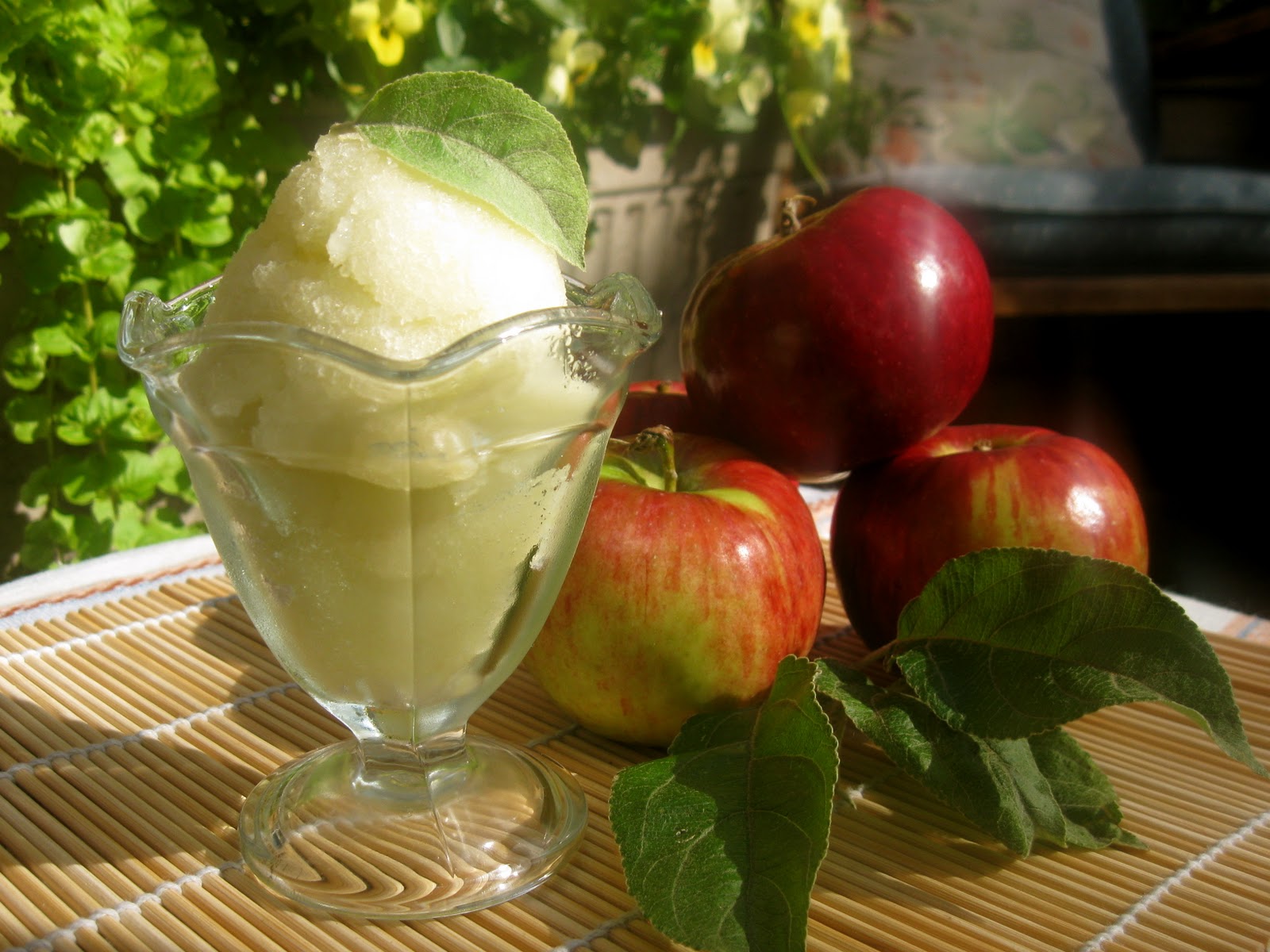 Dandelion Vegan Blog: Apple Sorbet with Sauvignon Blanc