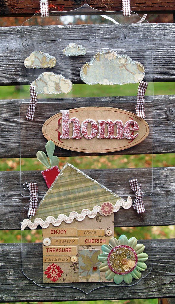 Accent Scrapbooking: Home Wall Hanging