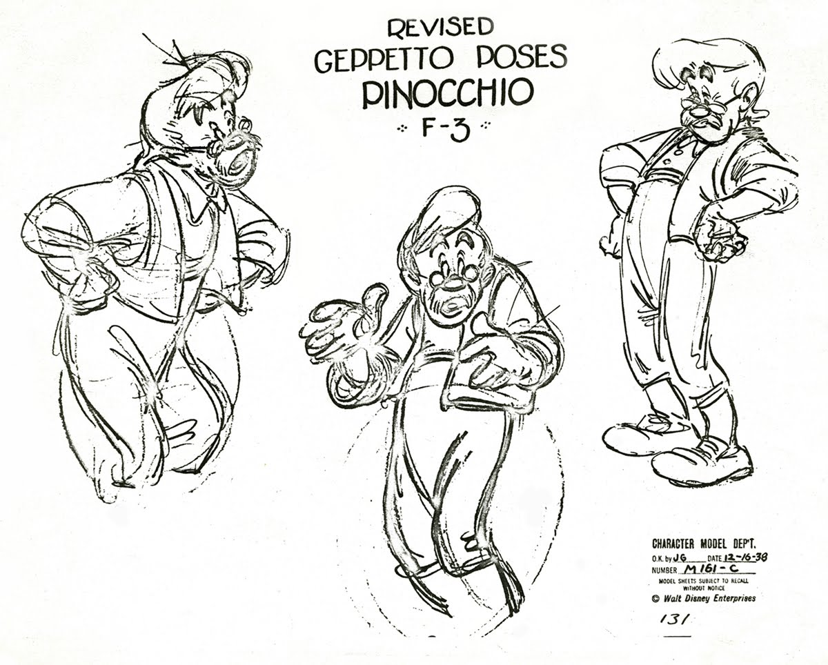 Living Lines Library: Pinocchio (1940) - Model Sheets & Production Drawings