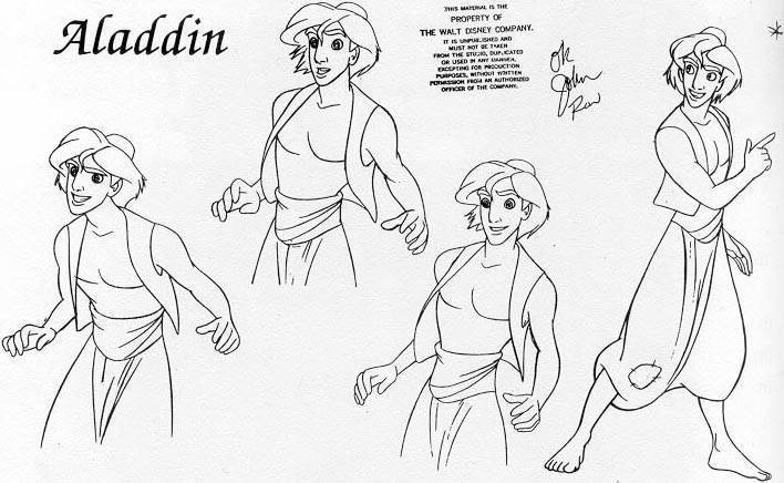 Living Lines Library: Aladdin (1992) - Character Design: Concepts ...