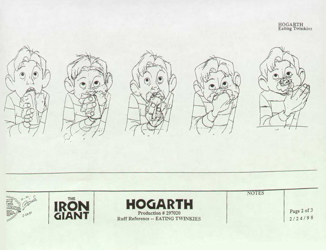 Living Lines Library: The Iron Giant - Character: Hogarth Hughes ...