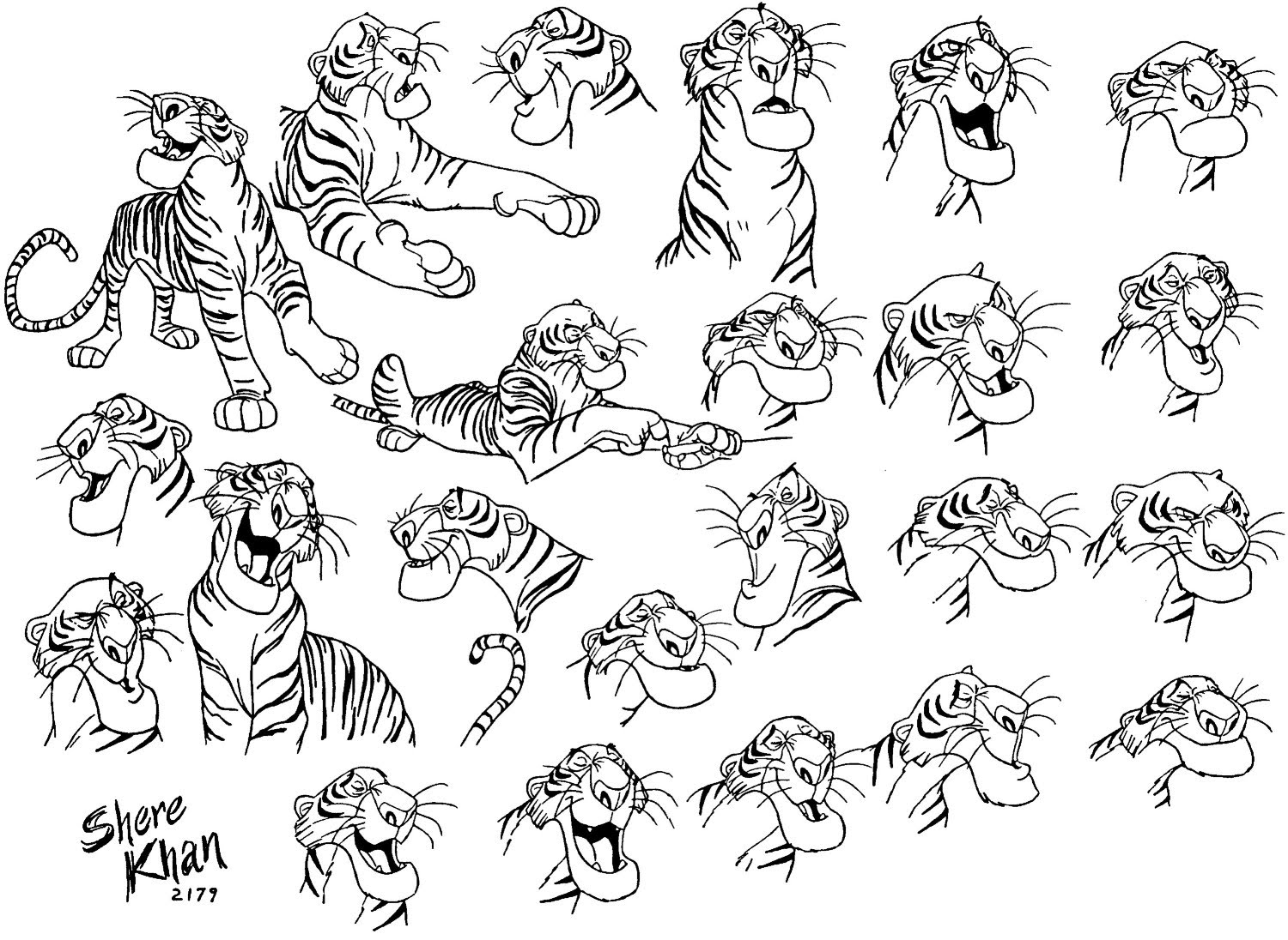 Living Lines Library: The Jungle Book (1967) - Production Drawings