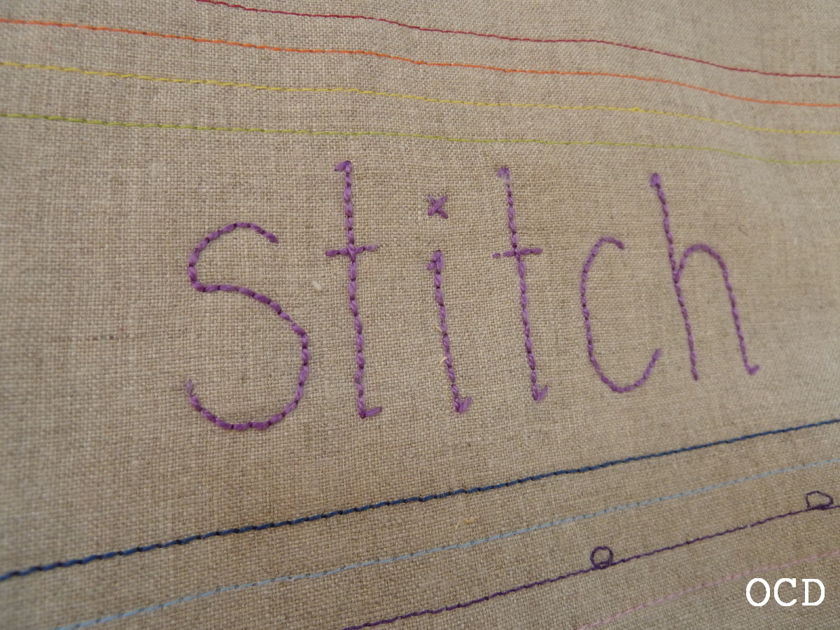 ocd: obsessive crafting disorder: Rainbow Spool Pouch