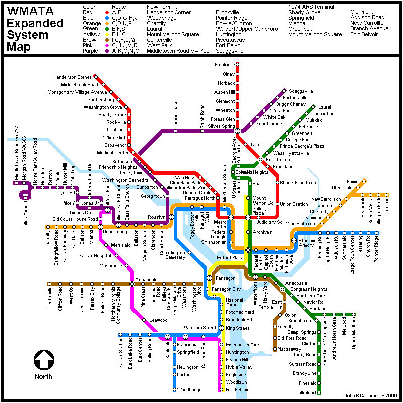 Metro shows six “fantasy maps” for the Blue and Silver lines : washingtondc