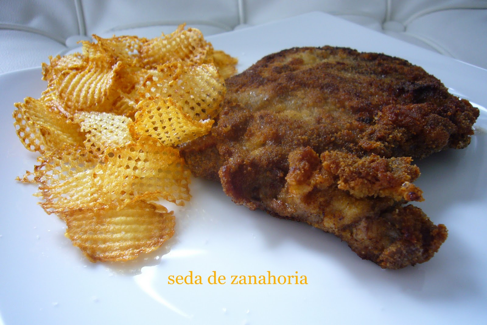 Seda de zanahoria: Cordon Blue con rejillas de Patata