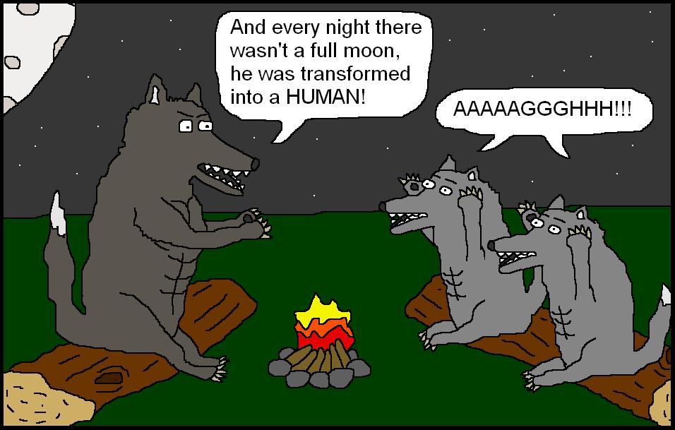 Funny Werewolf Cartoon