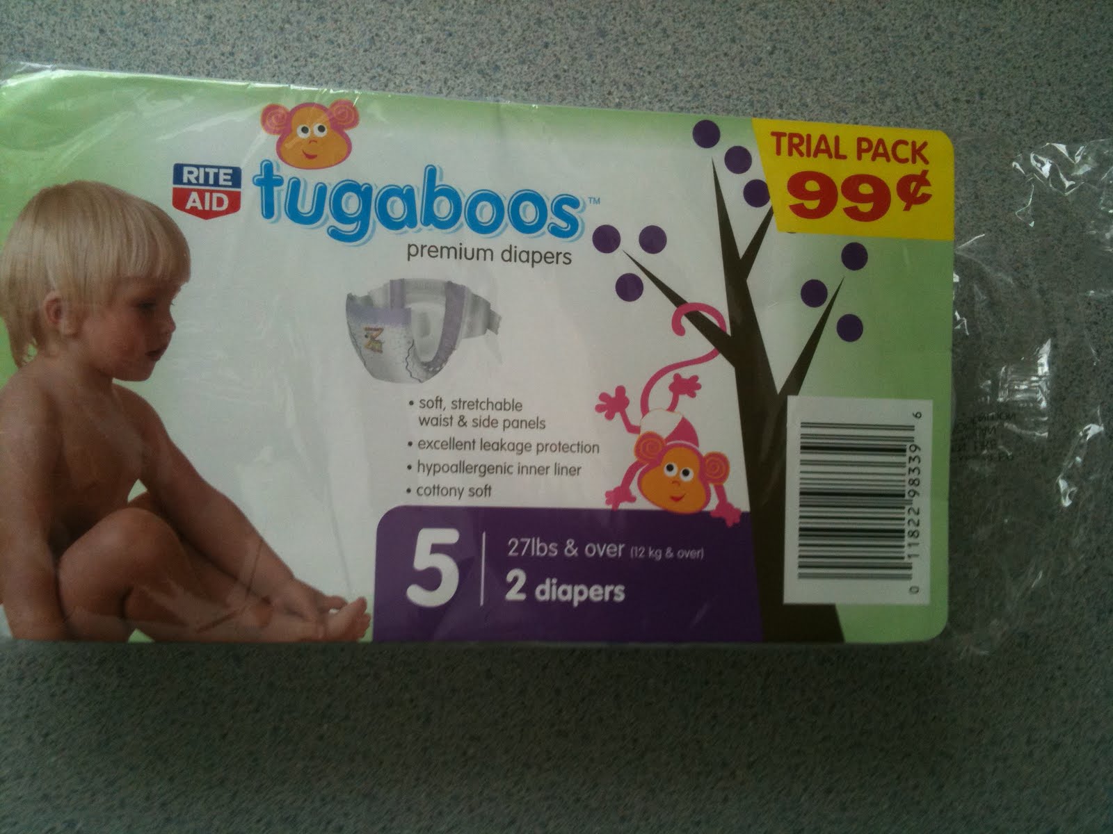 The Savin' Queen: Rite Aid Free Tugaboos Diapers