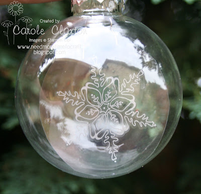Need more time to Craft: Floating Snowflake Xmas Bauble