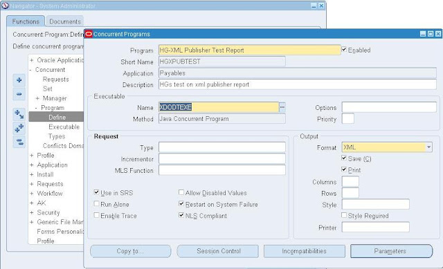 Create XML Publisher Report(With out RDF file) | Home