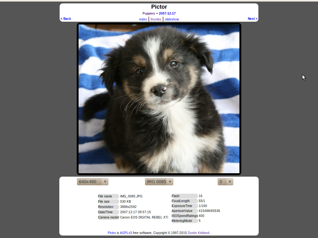 From the Canyon Edge: Pictor: A Photo Web App for your Cloud