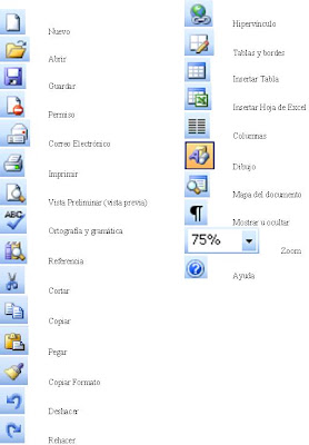 Ofimatica y Calculos: Botones de Word