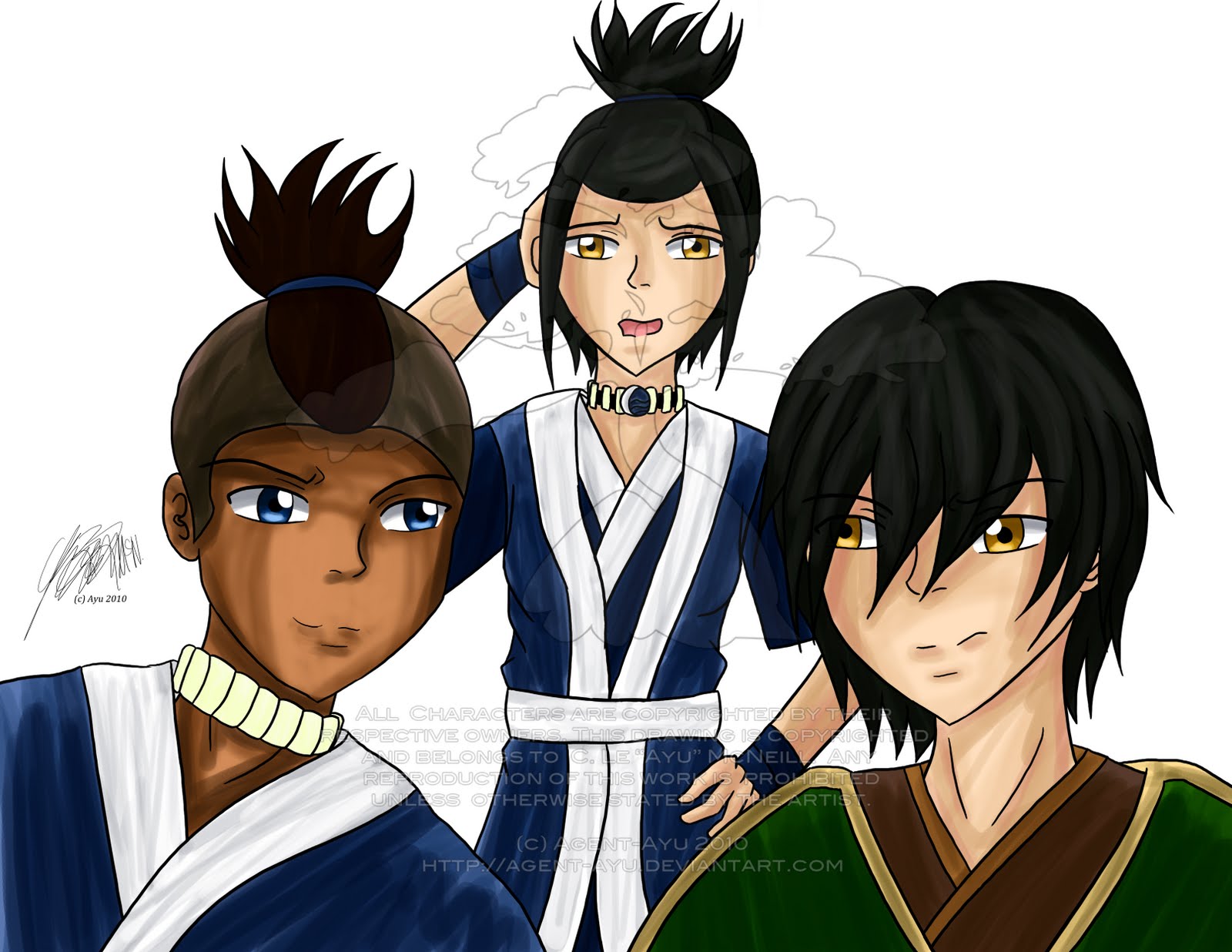 Not a Secret Agent: A:tLA Shipping Month Day 03 - Azula/Sokka/Zuko