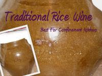 Traditional Home Made Rice Wine For Cooking / Confinement