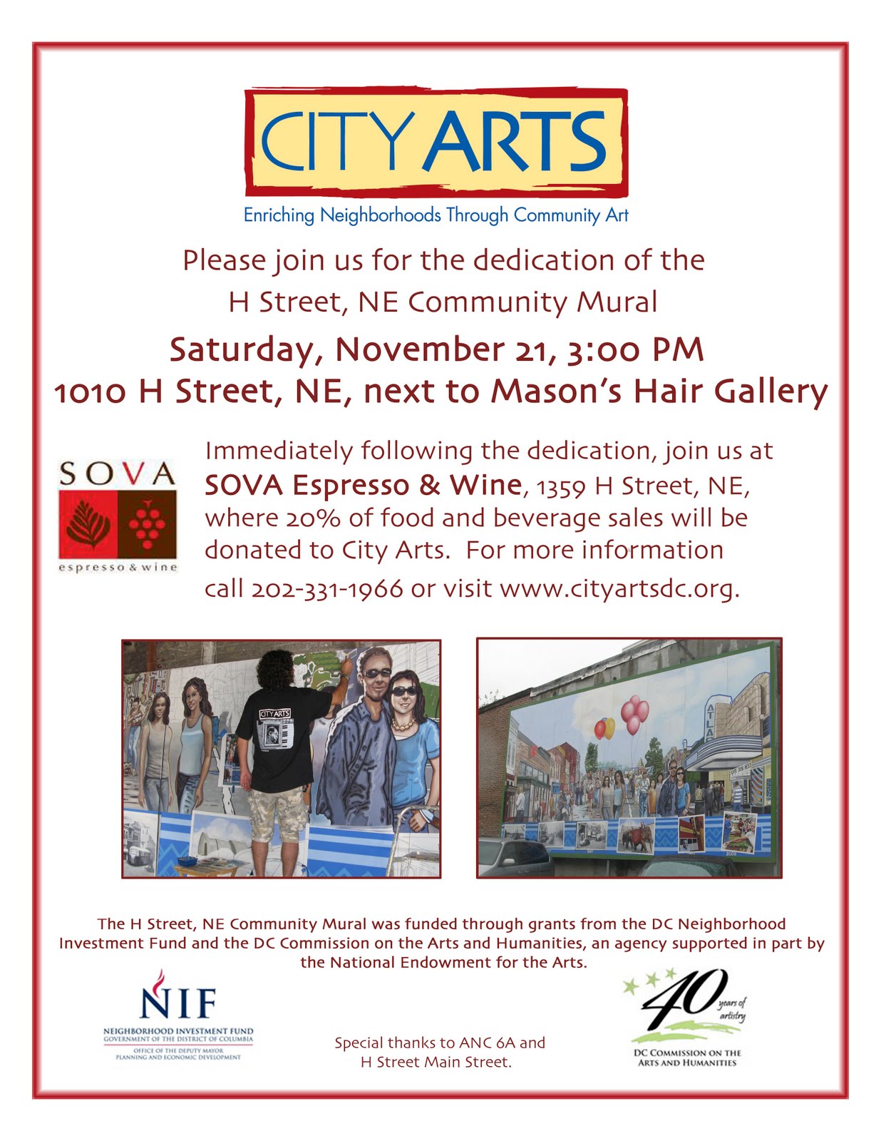 Painterly Visions: City Arts / Public Mural Dedication Ceremony
