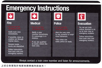 Nothing's Equivalent: Emergency and Evacuation Instructions