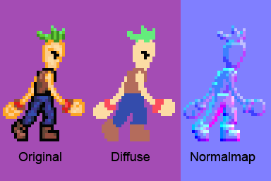 Bertils Dev Diary: Normalmapped pixel graphics