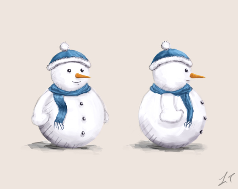 Leo Tsang - CG Arts & Animation: Snowman Character Concept