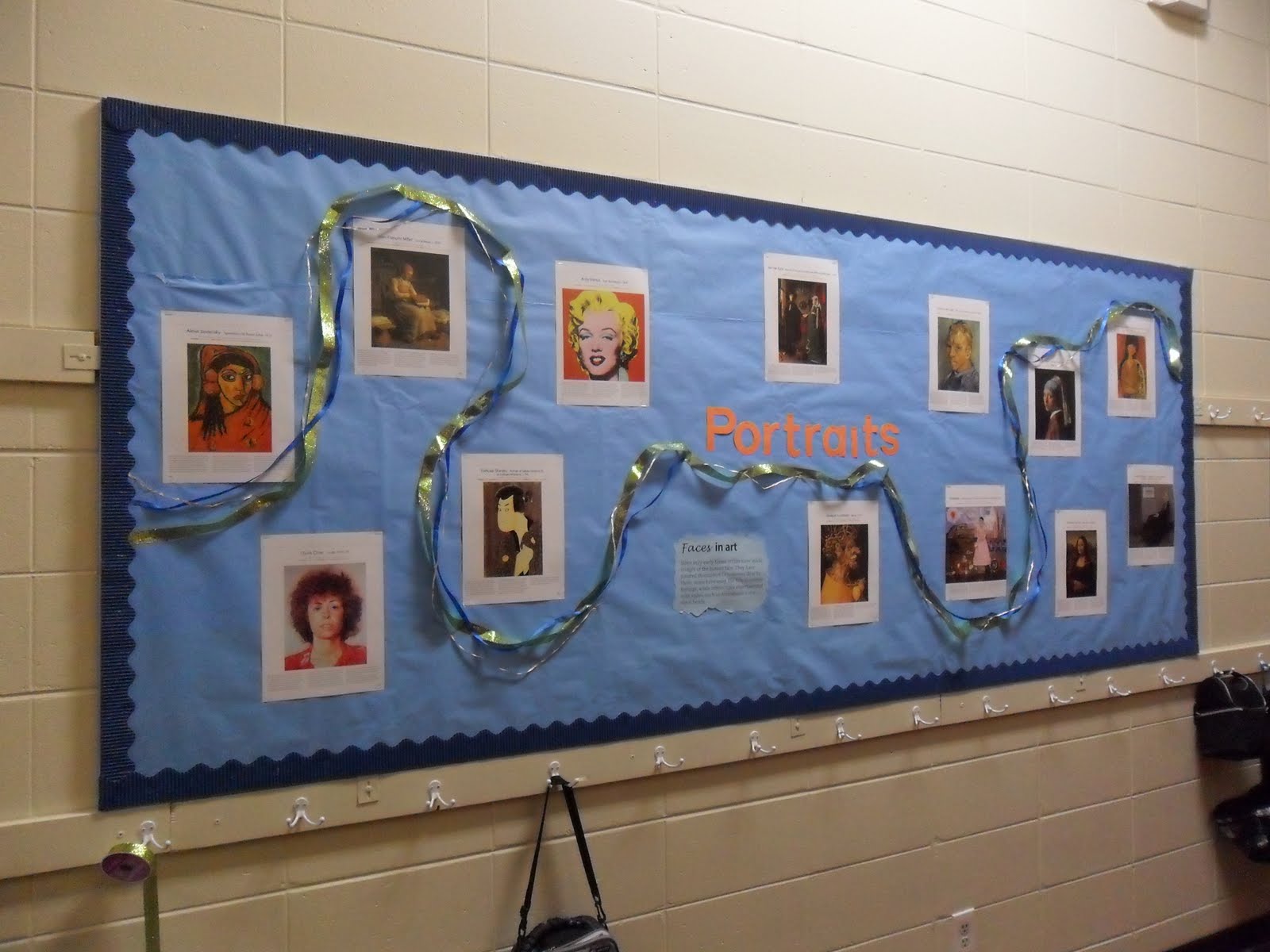 draw, paint, and cut: Bulletin Board: Portraits