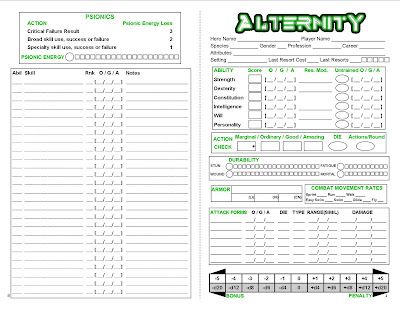 TheFairlyUnkempt: Alternity Reality