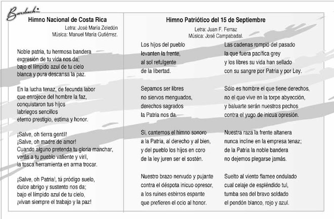 Himno nacional de costa rica letra - Imagui