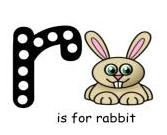 Muck Monsters: Letter r: r is for rabbit: Magnet Page