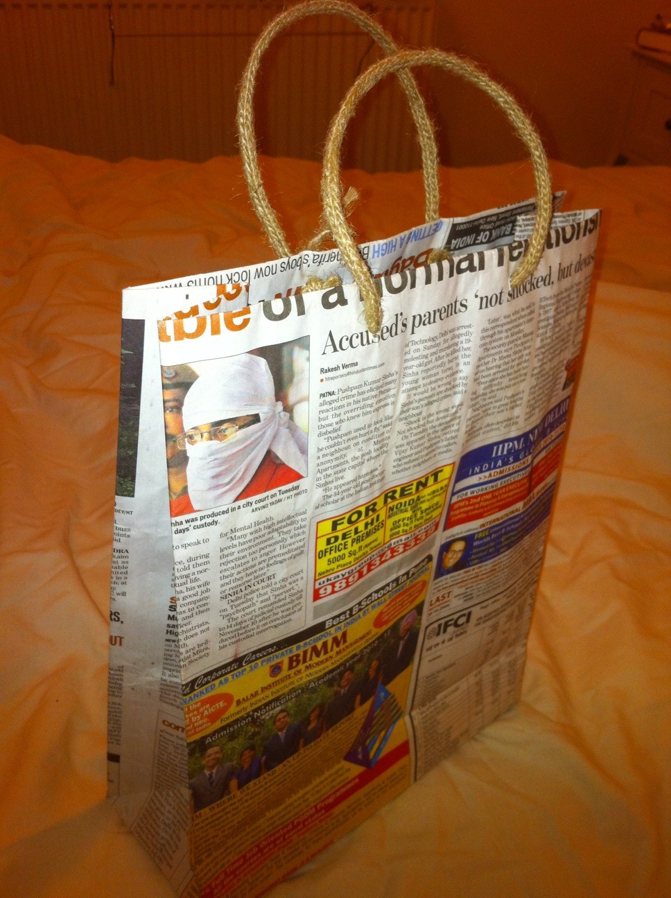 Newspaper Bags at Ella Reibey blog