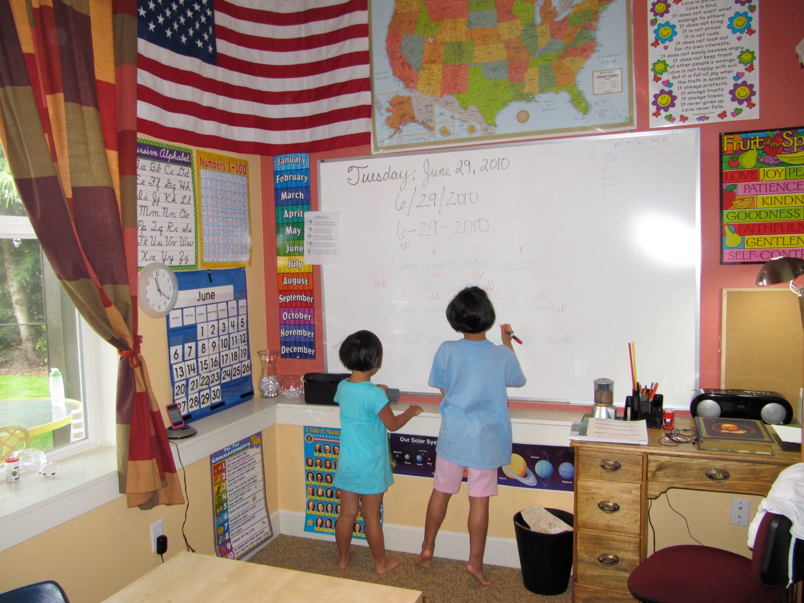 HOMESCHOOL NINJAS: Our Basement Homeschool Room