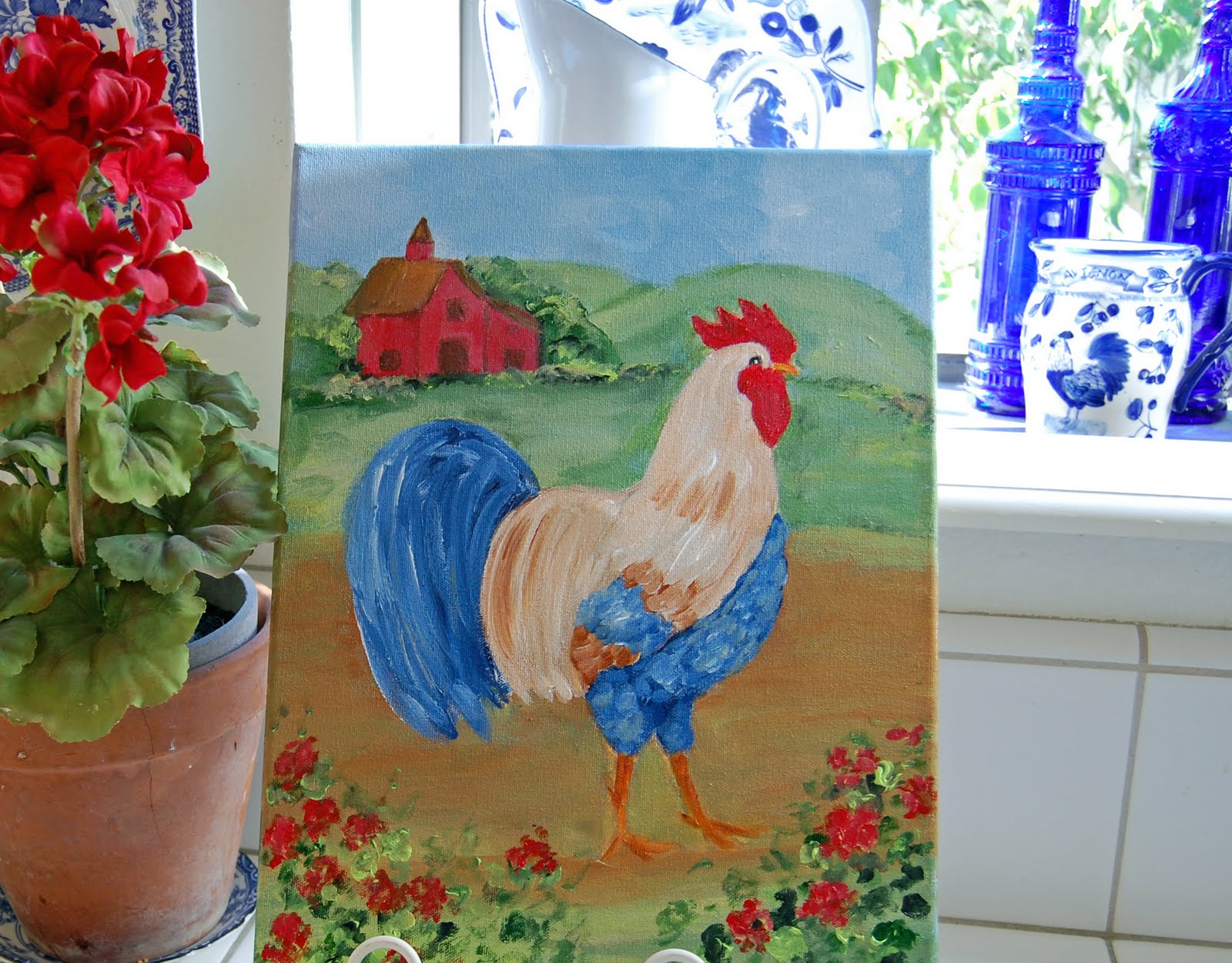 My Painted Garden: Let's Paint a Rooster
