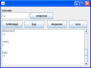 Memoria Dinámica en Java, Cola estructura de datos FIFO