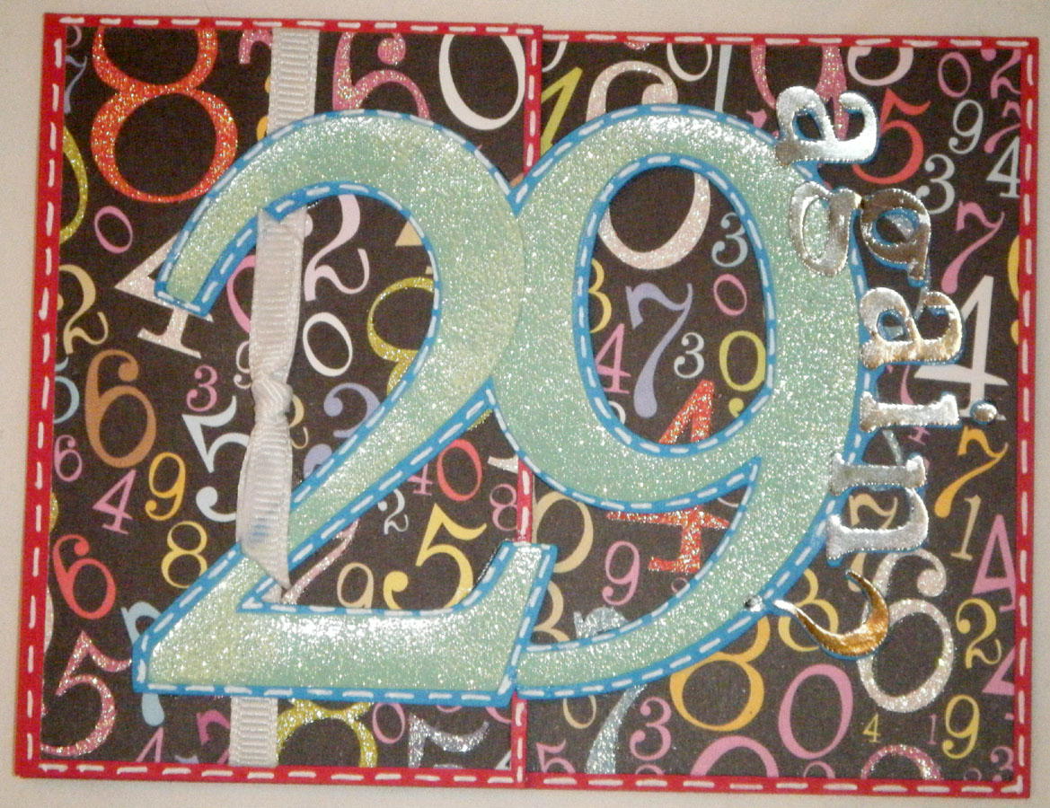 Cards by CG: Happy Birthday card - 29 again?