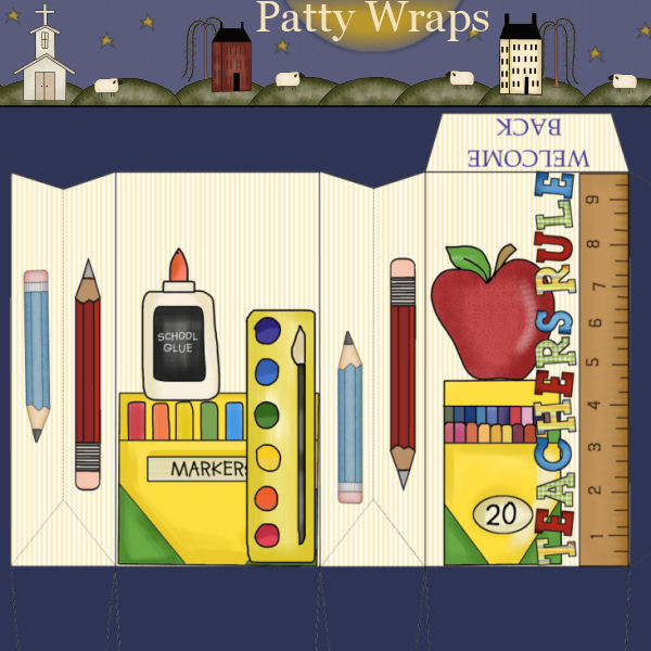 Patty Wraps: Welcome Back School Treat Bag