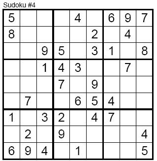 The game I play: Sudoku - Easy Level - 004