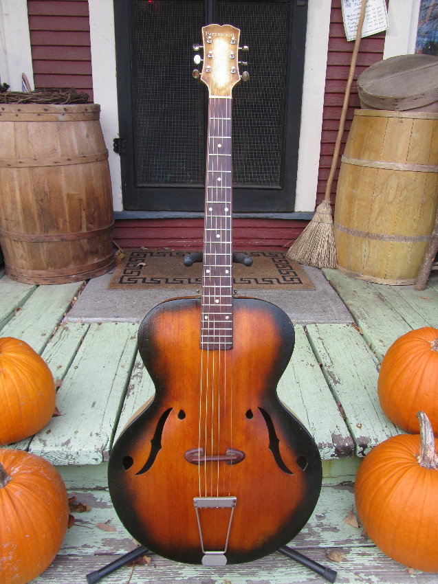c.1935 Paramount Archtop Guitar with Adjustable Heel