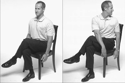 Stretching Tips and Guide: Seated spinal rotation