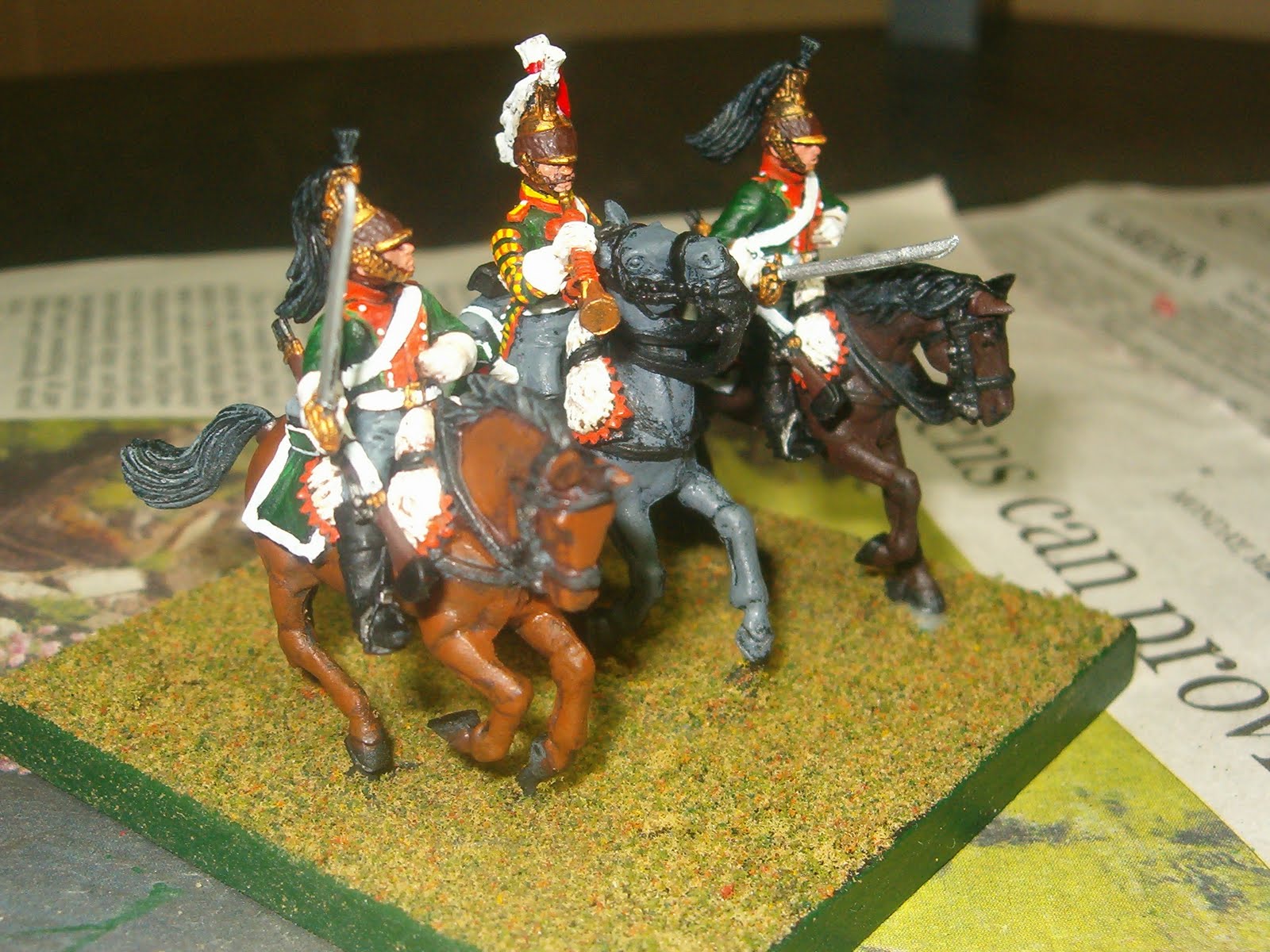 Toy Soldiers and Dining Room Battles: Perry French Dragoons - WIP #6