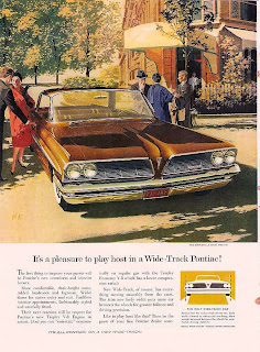 20th Century Ads: Pontiac Wide-Track Wheels Series ~ 1959 & 1960