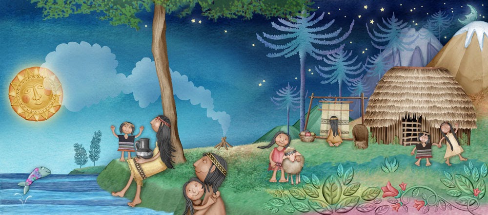 Paula Gutierrez Ilustradora: "LEYENDA MAPUCHE"