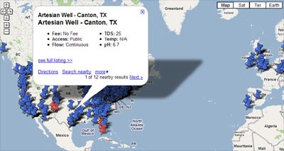 Maps Mania: Find a Natural Spring with Google Maps