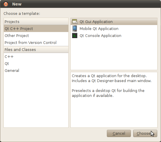 Qteveloper: A simple PushButton to quit, built as a Qt Gui Application