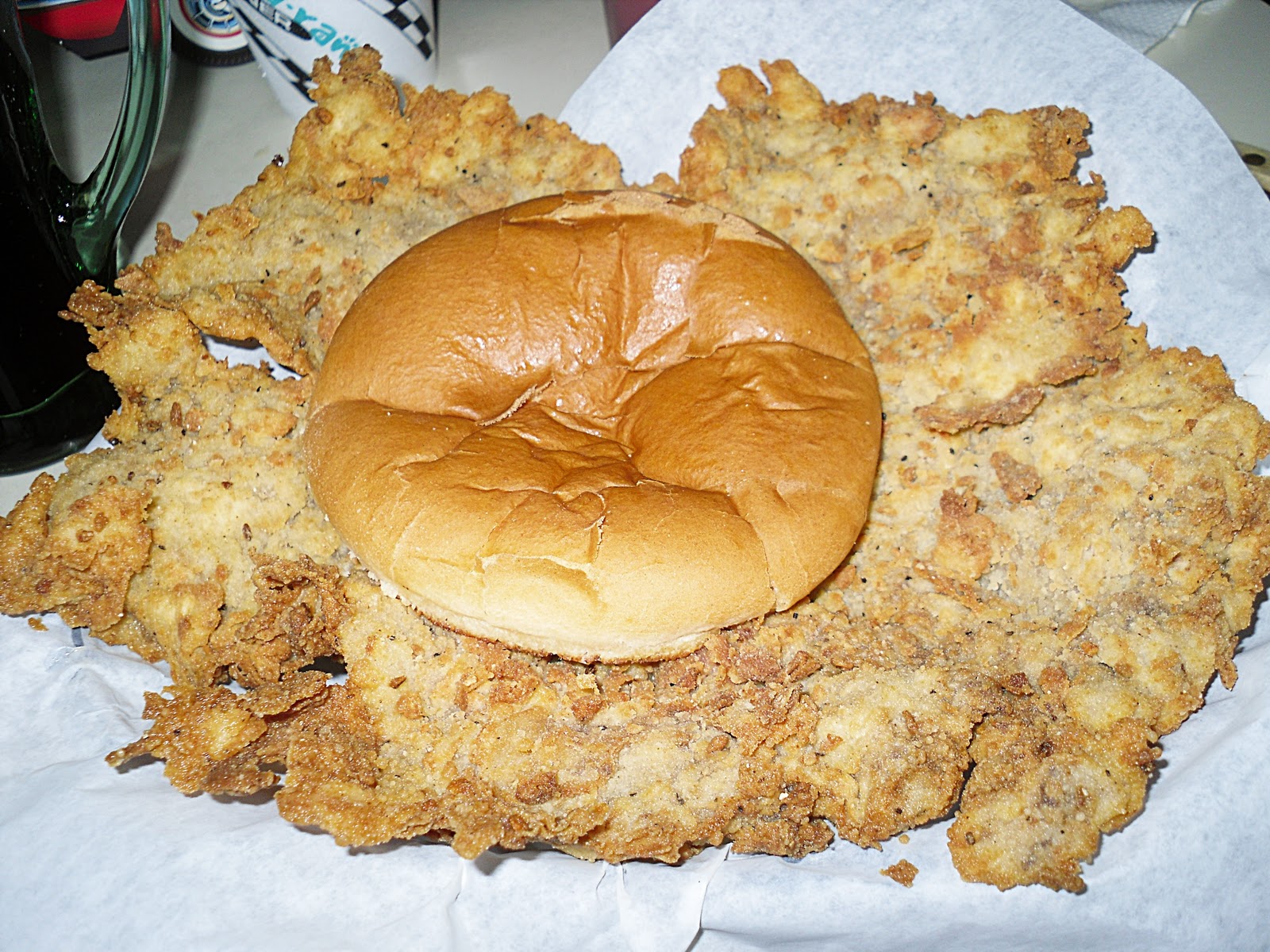 Dusty Us Diaries: Crazy Chicken Fried Steak Sandwich!
