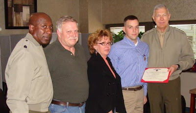 The Gorge Heroes Club: USMC Lcpl Justin Pence Receives Purple Heart