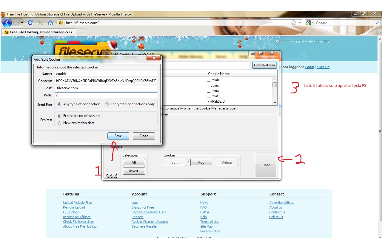 Buenale! | El Salvador: Cuenta PREMIUM en Fileserve