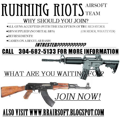CW ARTWORK: Some flyers for my airsoft team