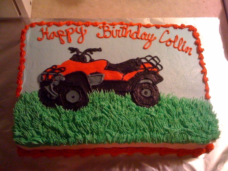 Crystal wants to share: Four-wheeler birthday cake