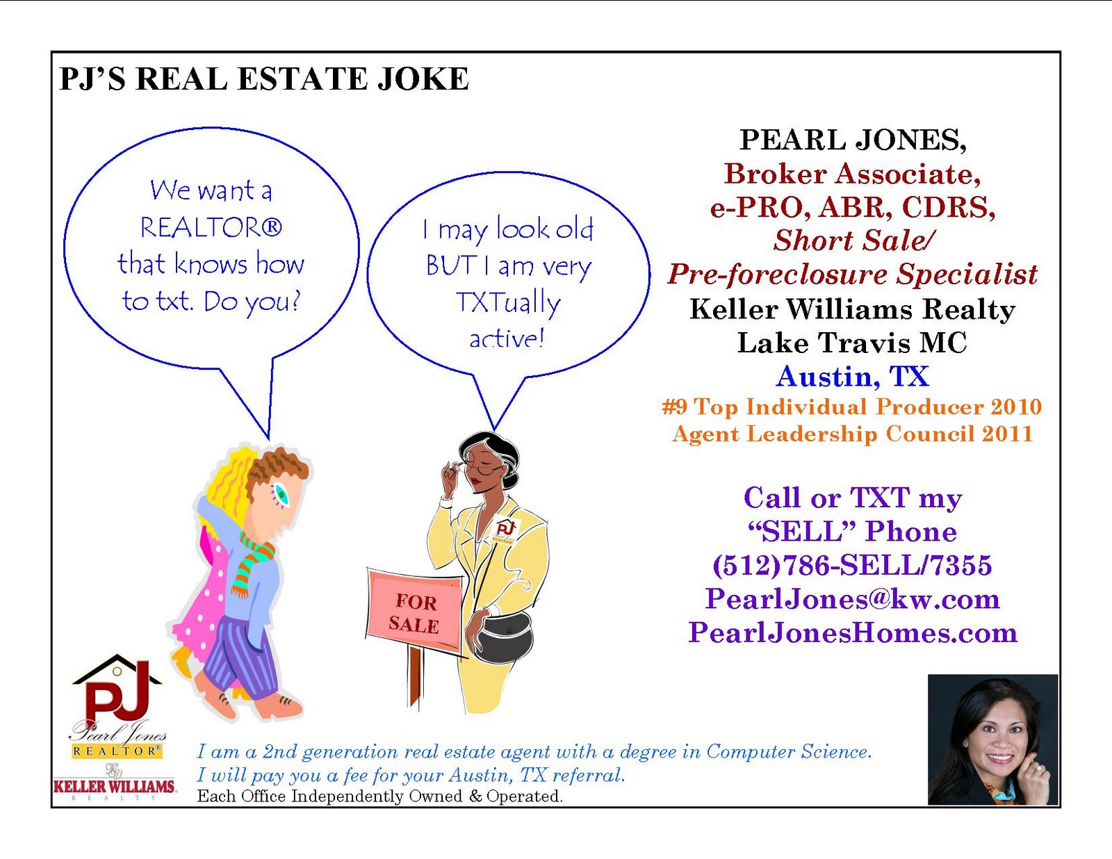 Austin Real Estate Blogs by Pearl Jones: PJ's ODD REAL ESTATE JOKE ...