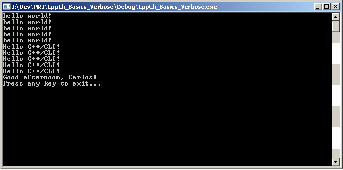 Carlos Quintanilla's blog: C++/CLI - Basics by Example