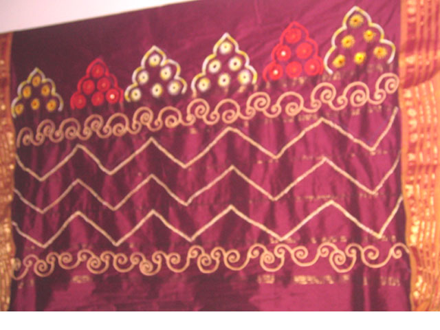 Viji's Craft: Saree pallu finished design