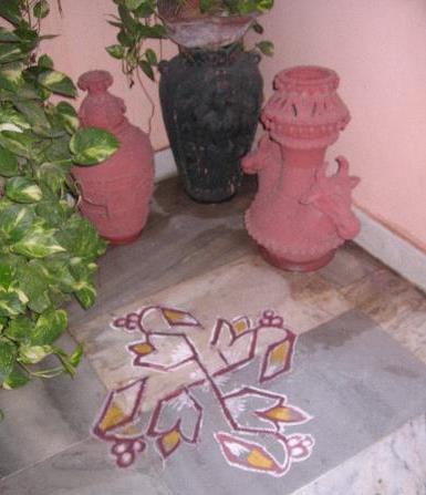 Viji's Craft: kutty kutty flat kolams.