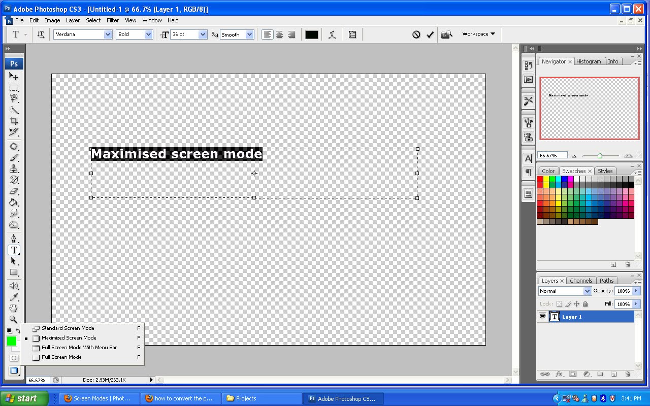 Start Learning and Show your talent to the World: Various Screen Modes ...